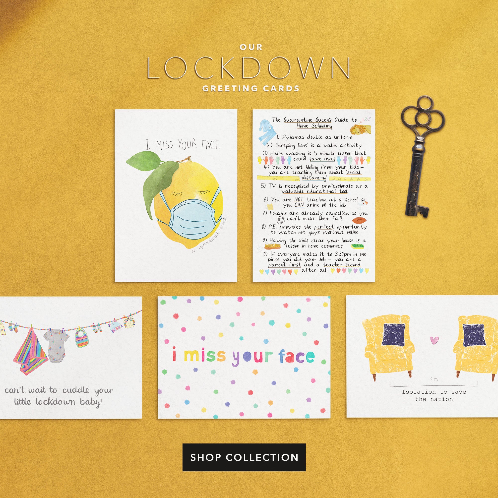 Quarantine & Lockdown Cards - Greeting Cards - Poppins & Co.