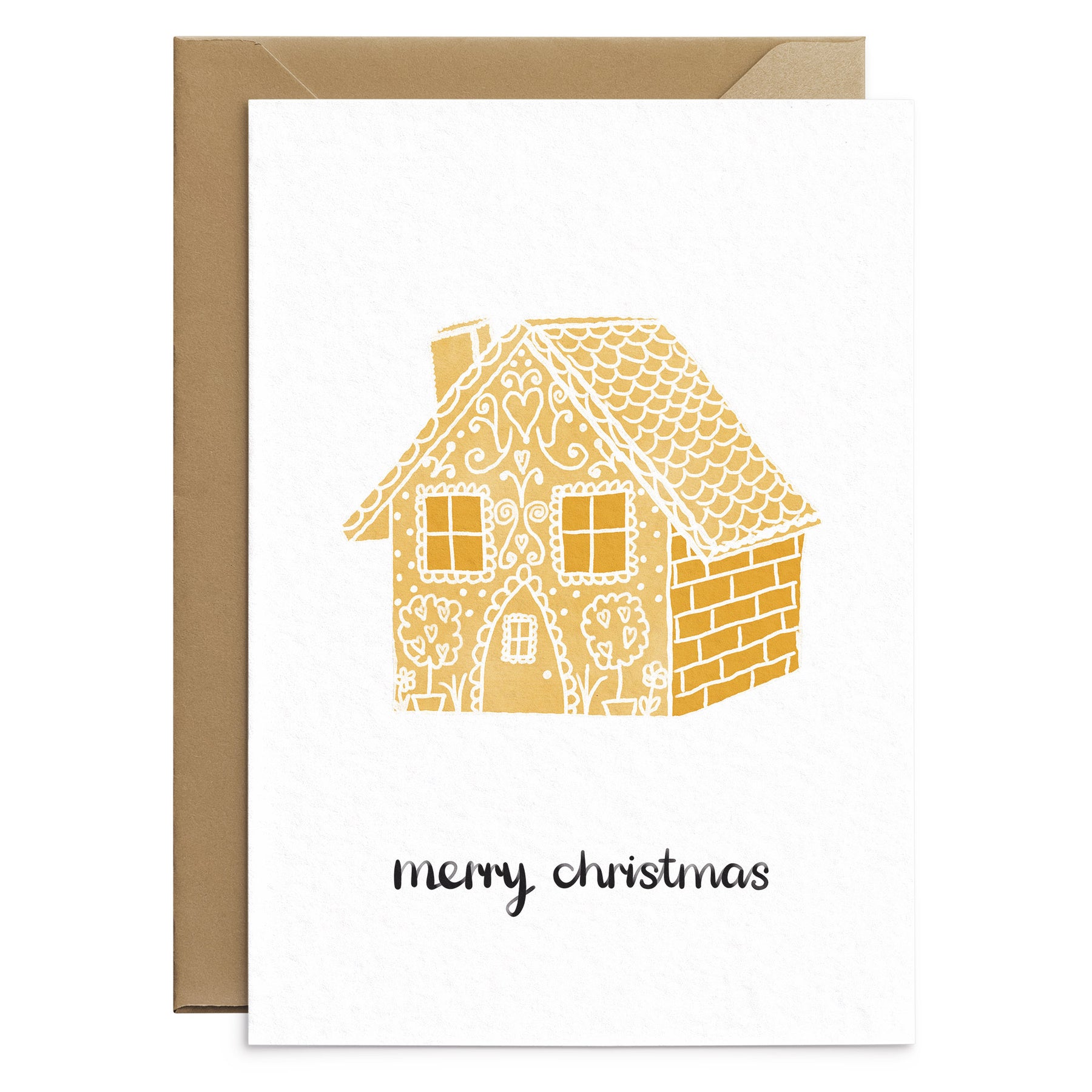 Gingerbread House Christmas Card - Christmas Card Set of 6 - Poppins & Co.