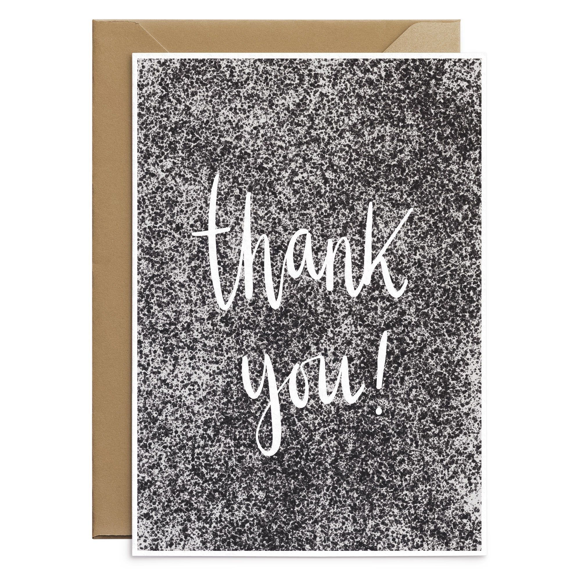 Chalk Themed Thank You Card Half Photo Chalk Board Bunting Shabby Chic