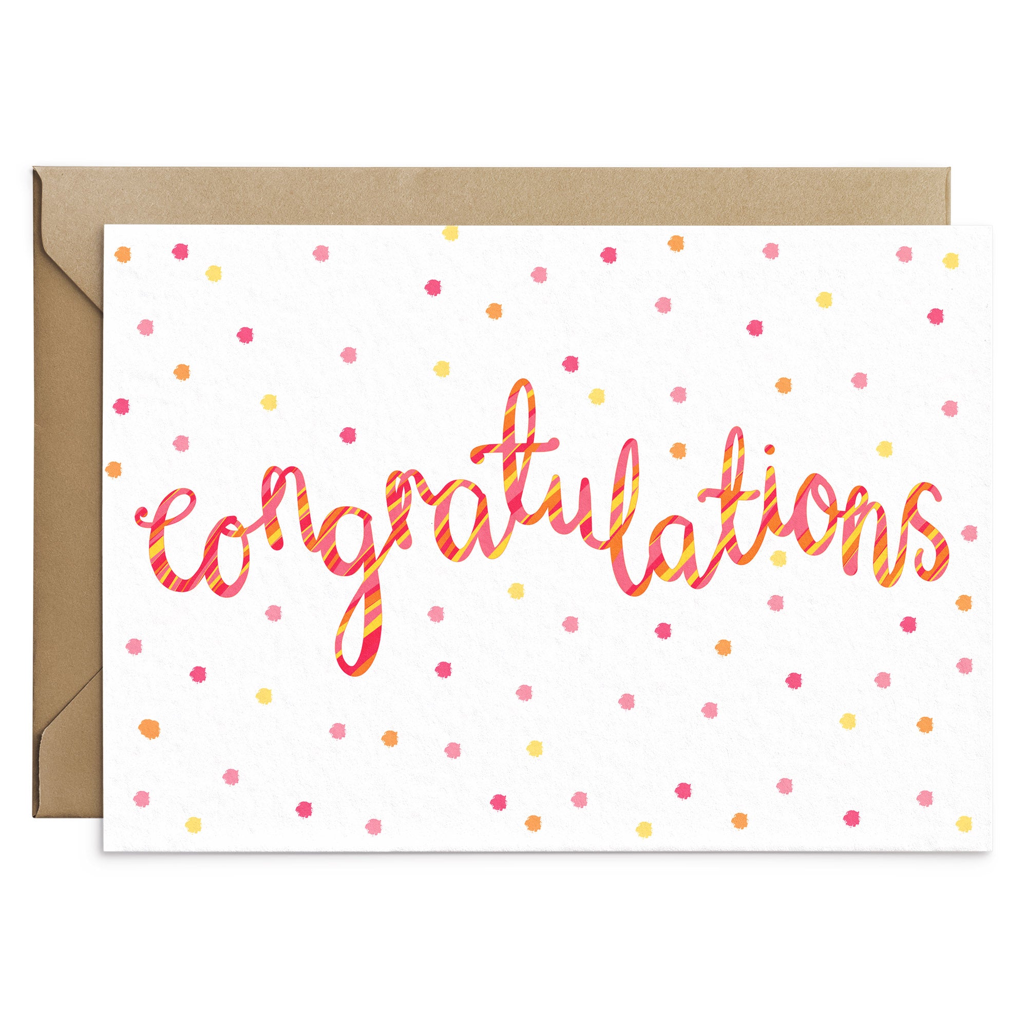 Polka Dots - Congratulations Greeting Card - Poppins & Co.