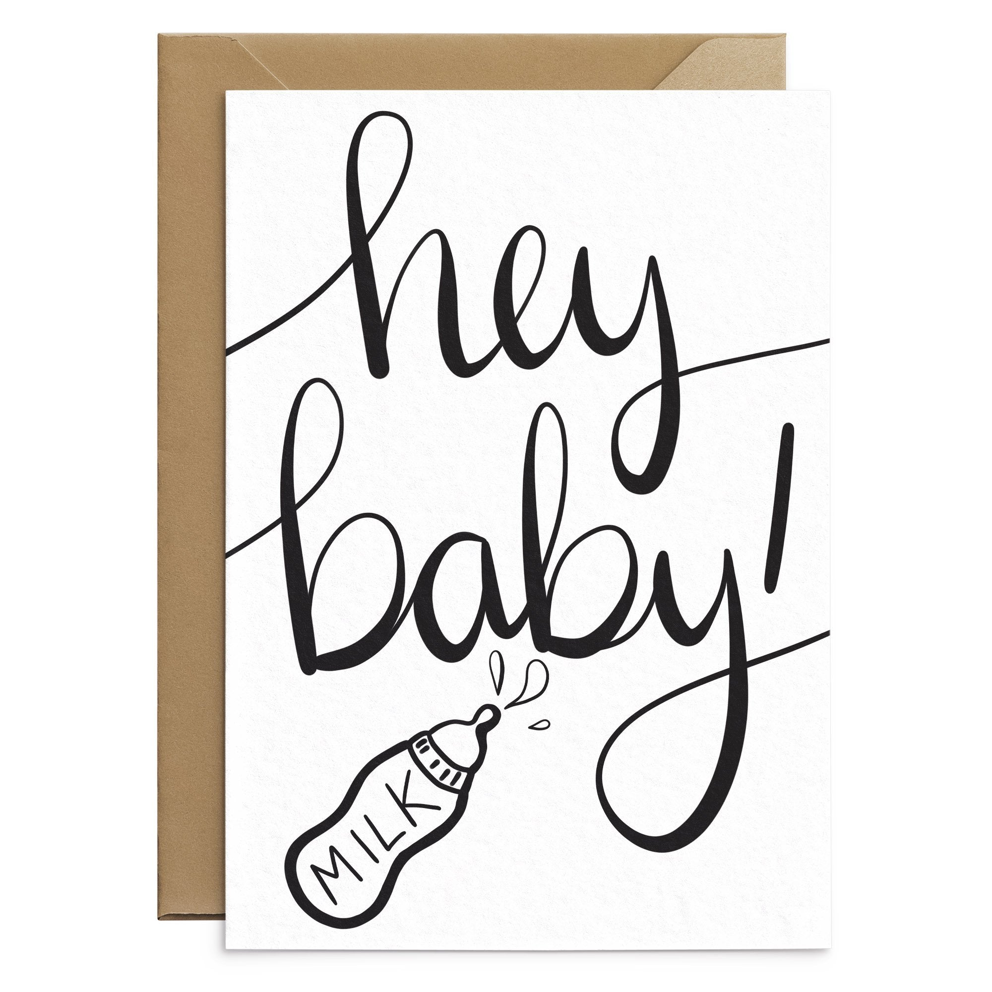 Hey Modern Baby Card – Poppins & Co.